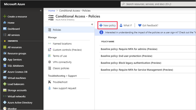 Create A Secure Azure Active Directory For Users With Multi-Factor Authentication On Azure Portal